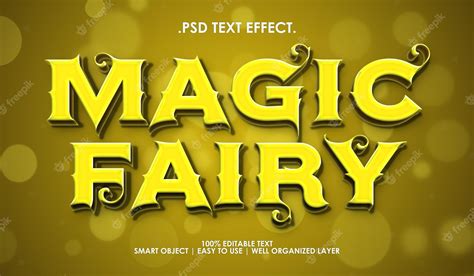 Premium PSD | Magic fairy text style effect