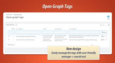 Prestashop Facebook Open Graph Tags Module