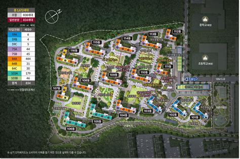 단지배치도 오산 롯데캐슬 위너스포레