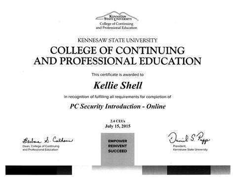 Security Certificate Pdf