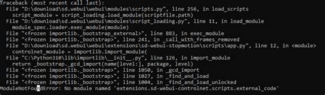 No Module Named External Code Issue Gogodr Sd Webui Stopmotion GitHub