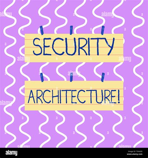 Conceptual Hand Writing Showing Security Architecture Concept Meaning Focus On Information