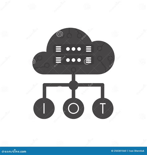 Internet Thing Logo Symbol Iot Concept Vector Flat Illustration