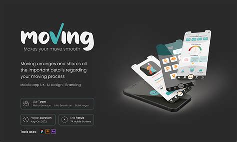 UX UI Moving App Behance