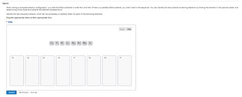 Solved When Writing A Complete Electron Configuration Yo