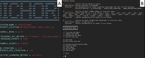 Figure S4 Screenshots Showing A An Example Config File With Errors