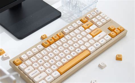 Mua Pbt Keycaps 137 Keys Xda Profile Dye Sub Personalized White Yellow