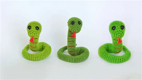 Вязание крючком маленькая змейка