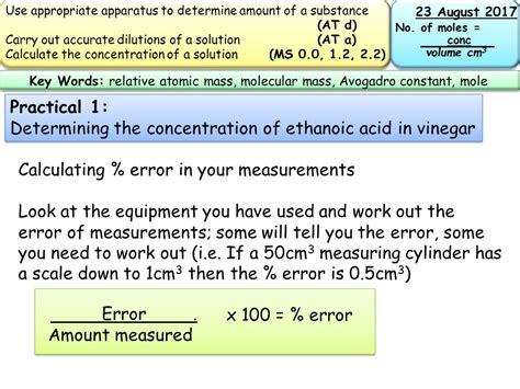 New Aqa As Determining The Concentration Of A Solution Teaching Resources