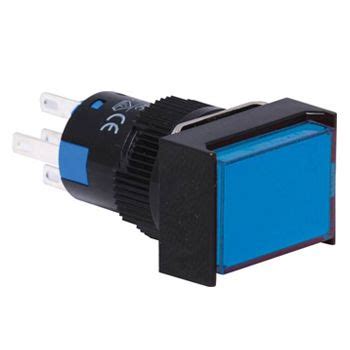 NETDIGITAL Illuminated BLUE Push ON OFF DPDT Switch V AC A Contact Rating