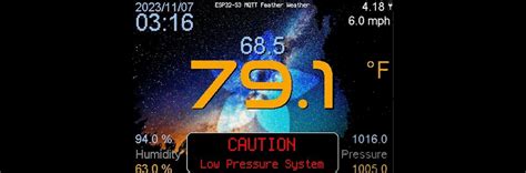 Esp32 S3 Mqtt Feather Weather Display Esp32 Feather Adafruit Industries Makers Hackers