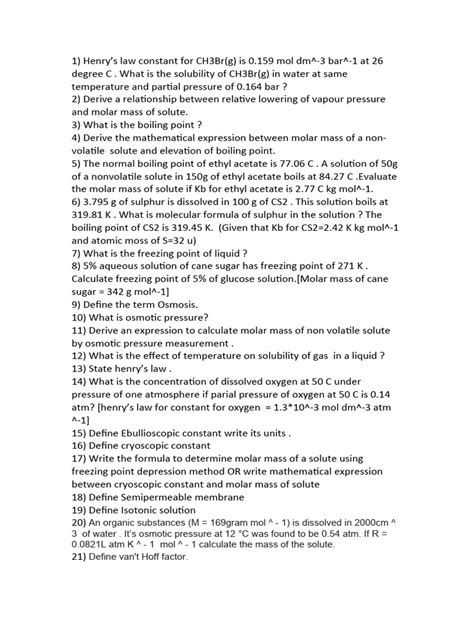 Class 12 Solution Chapter Hsc Pyqs Pdf Quantity Statistical