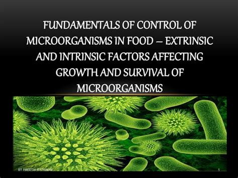 Microbial Growth Factors In Food Pptx