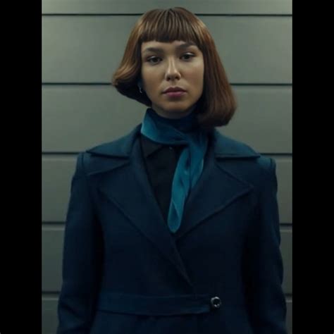 Matilda De Angelis Citadel Diana Blue Wool Coat