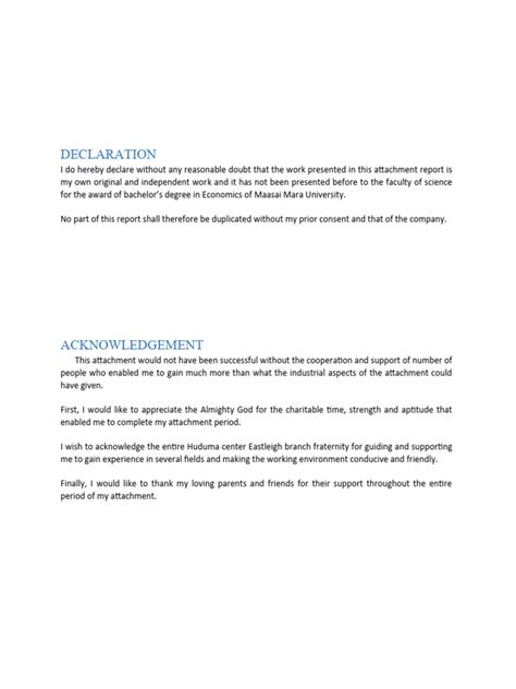 Declaration Pdf Human Resources Human Resource Management