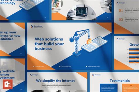 web app development powerpoint template graphic by amber graphics