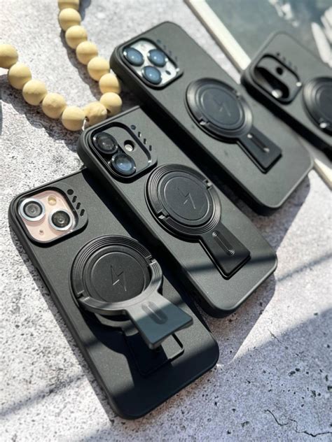 قاب گوشی آیفون 13 پرومکس مگ سیف دار استند شو