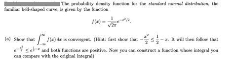 The Probability Density Function For The Standard Chegg
