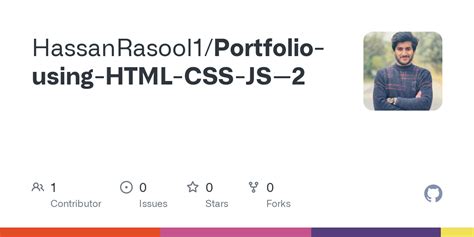 Portfolio Using Html Css Js 2readmemd At Main · Hassanrasool1portfolio Using Html Css Js 2