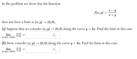 Solved In This Problem We Show That The Function Y F X Y Chegg Com