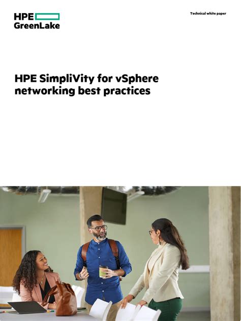 Hpe Simplivity For Vsphere Networking Best Practices A50000783enw