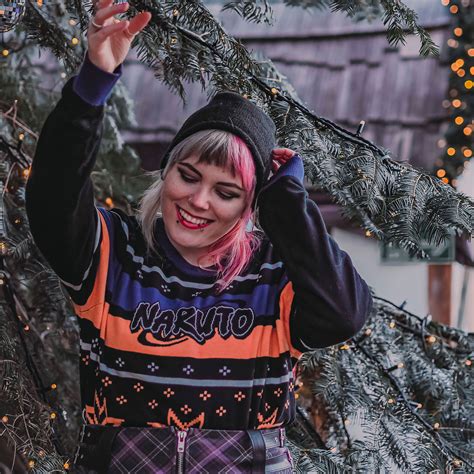 Naruto Konoha Symbol Knitted Sweater Elbenwald