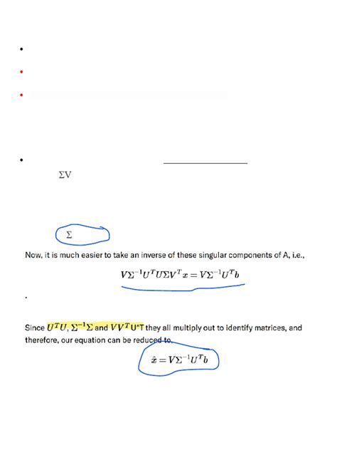 Lecture 8 Pseudo Inverse Of A Matrix Pdf Teaching Methods And Materials
