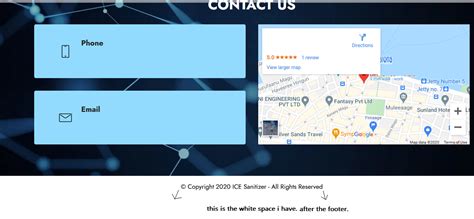 excessive whitespace at bottom of page mobirise forums