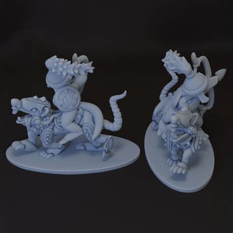 3d Printable Kobold Rat Rider 2 By The Cackling Kobold Company
