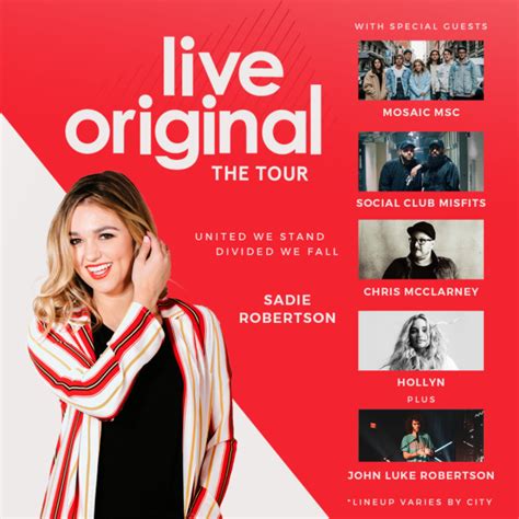 Families News Sadie Robertson And Friends Announces Third Annual Live