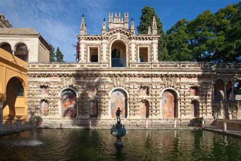 Real Alcazar Gardens In Seville Editorial Photography Image Of