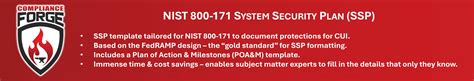 Editable Nist 800 171 Ssp Template For Cmmc Compliance