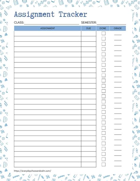Missing Homework Printable