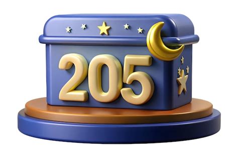 3d 스타리 나이트 포디움 콘셉트 행복한 새해 2025 마법을위한 고립 된 색 배경에 디자인 프리미엄 Ai 생성 이미지