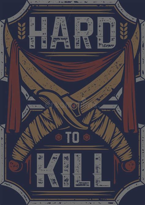 Hard To Kill Vector Illustration Instan Download Stock Vector