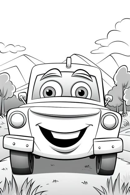 Page Images De Coloriage Voiture Pour Enfants T L Chargement Gratuit Sur Freepik