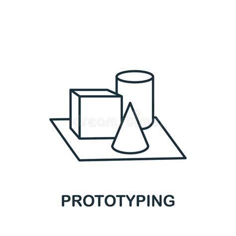 Prototyping Icon Simple Line Element Prototyping Symbol For Templates Web Design And