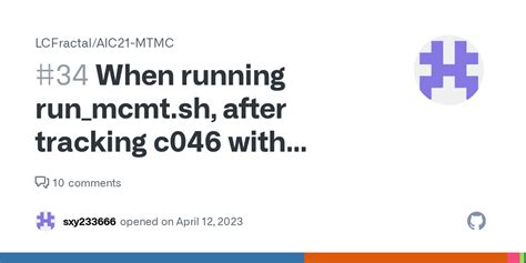when running run mcmt sh after tracking c046 with aic mcmt yml it
