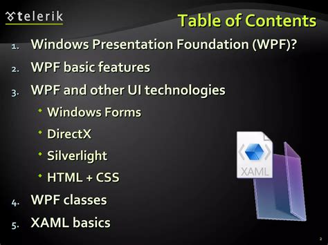 Introduction To Xaml And Wpf Ppt
