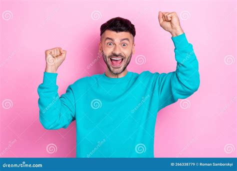 Photo Of Young Funny Guy Emotion Excited Reaction Positive Overjoyed