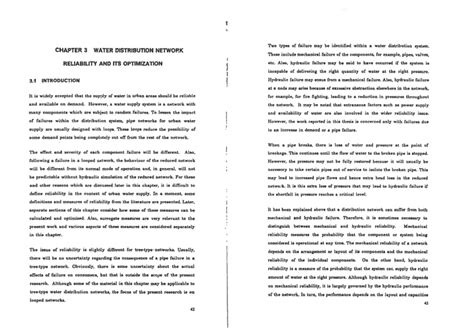 Pdf Water Distribution Network Reliability And Its Optimization