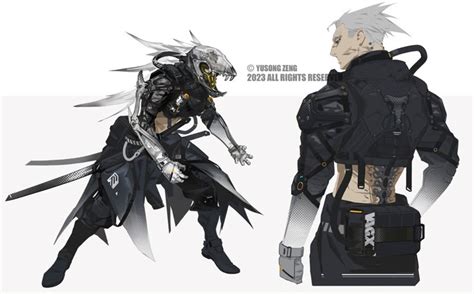 练习 YUSONG ZENG Concept art characters Sci fi character design Anime character design