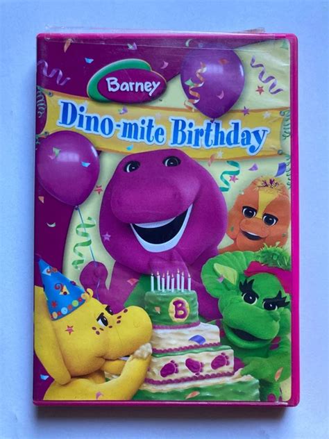 Barneys Dino Mite Birthday Dvd Barney The Dinosaur 2000s Region 1 Oop