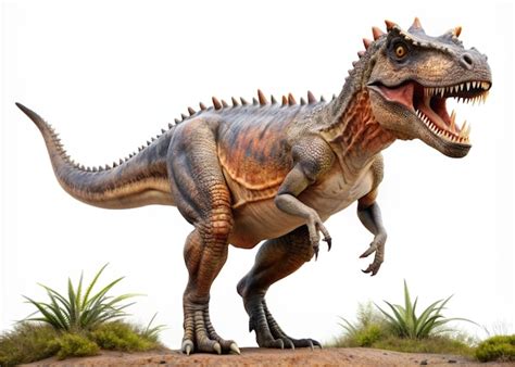 The Dinausor Named Carnotaurus In The Wild Athmosphere Premium Ai