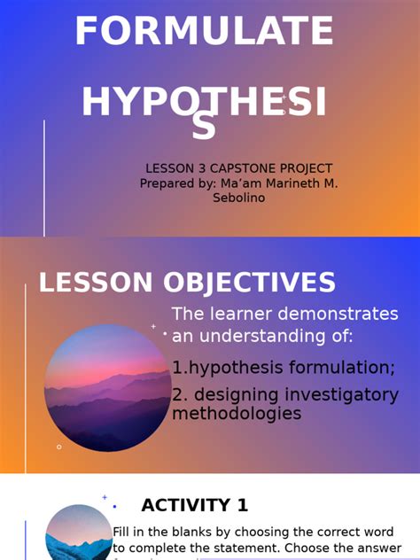 Formulation Of Hypothesis Pdf Hypothesis Experiment