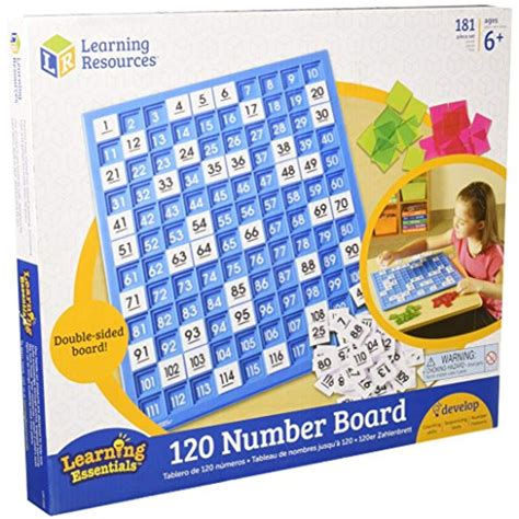 Learning Resources 120 Number Board 181 Pieces Ages 6 Learning Math