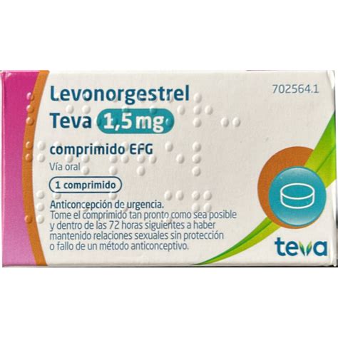 Anticonceptivo Levonogestrel Teva 15 Mg 1 Comprimido Efg