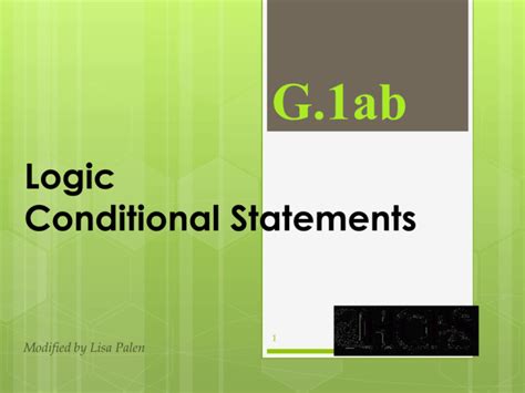 Conditional Statements In Logic Hypothesis And Conclusion