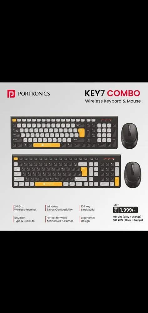 Portronics Wireless Keyboard Multimedia At 960 In Faridabad ID 2853337620991