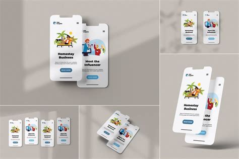 Smartphone Screen Mockups